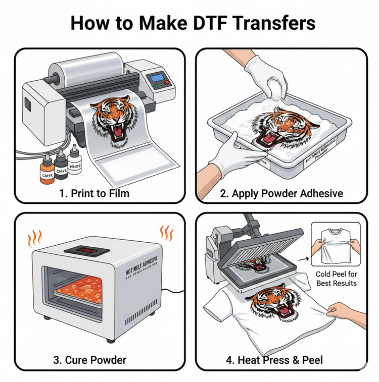 1 How To Make DTF Transfers: Step-by-Step Guide – Gang Sheet