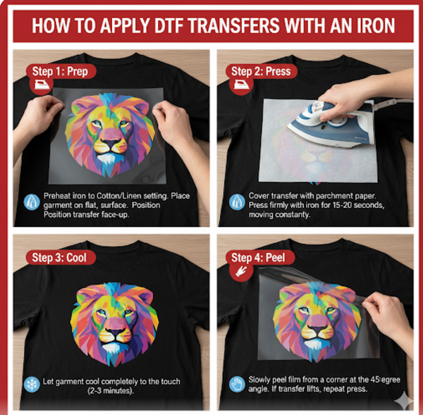 How to Apply DTF Transfers with Iron – Easy Guide 1