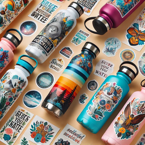 Custom Waterproof Stickers for Water Bottles | Durable – Gang Sheet