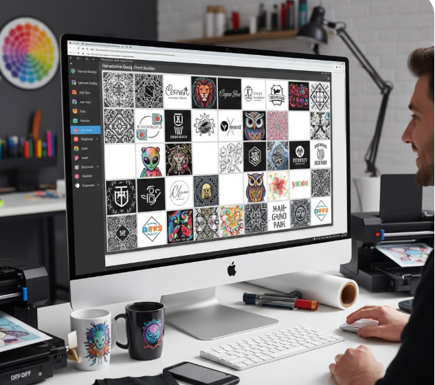 Interactive Gang Sheet Builder: Design Custom DTF Transfers